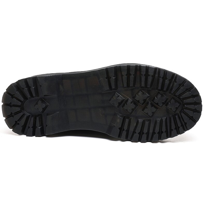 Bocanci piele naturala cu platforma Helter, ShoeFever, Negru, 34 EU ...
