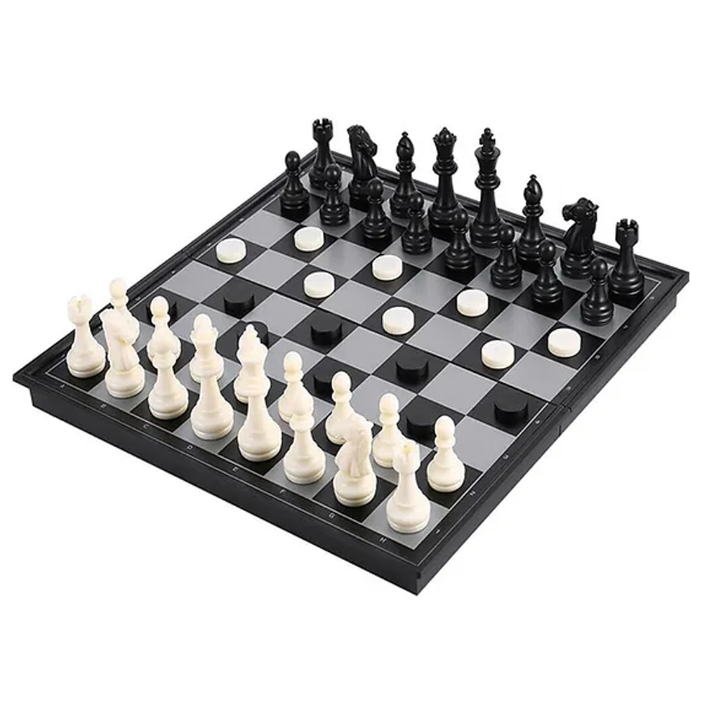 U3 Játék 3 az 1-ben: sakk, backgammon és mágneses dáma, 25 cm - eMAG.hu
