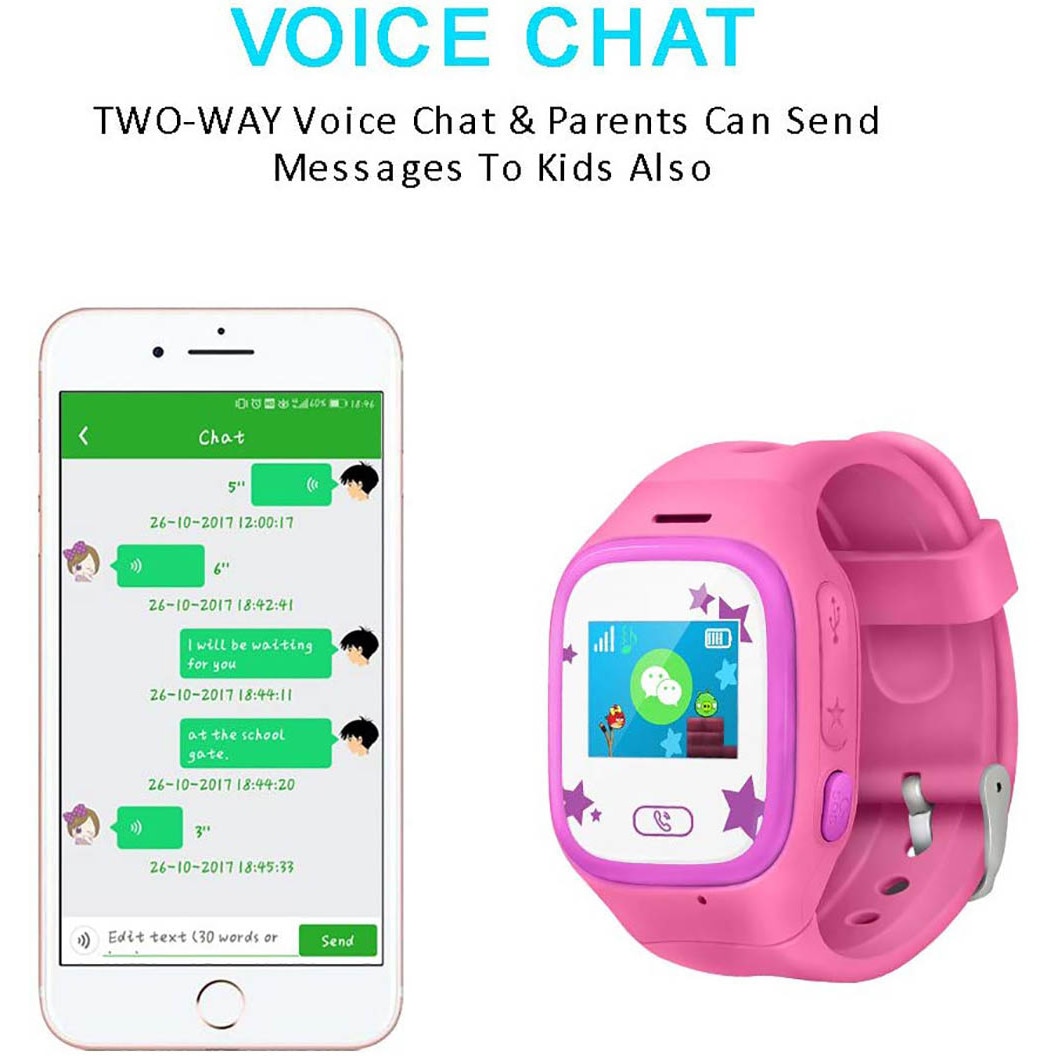 Ceas smartwatch copii GPS TechONE™ TD01, telefon, wifi, buton SOS ...