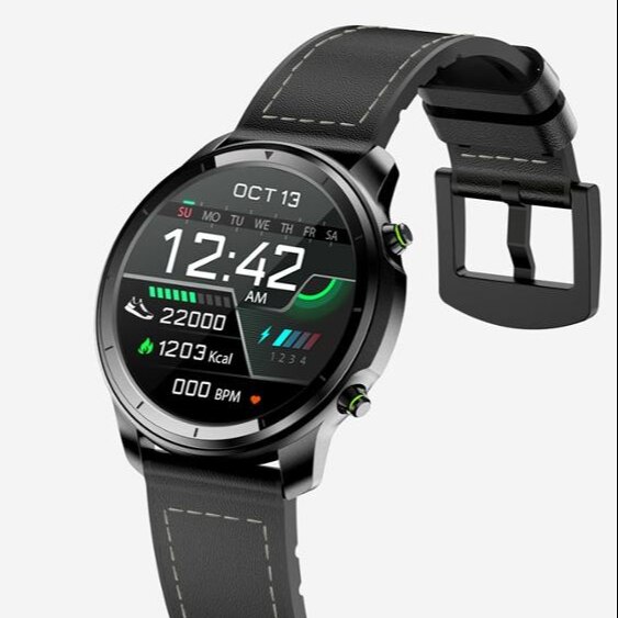 Ceas smartwatch H15, barbati, FULL OLED display, monitorizare ritm ...