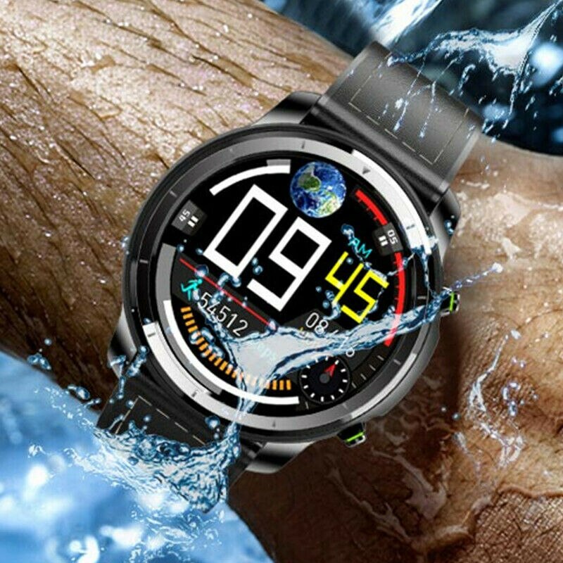 Ceas smartwatch H15, barbati, FULL OLED display, monitorizare ritm ...