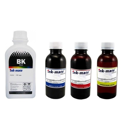 Pachet flacon refill cerneala Ink-Mate 1100ml PG-545XL negru 500ml CL ...