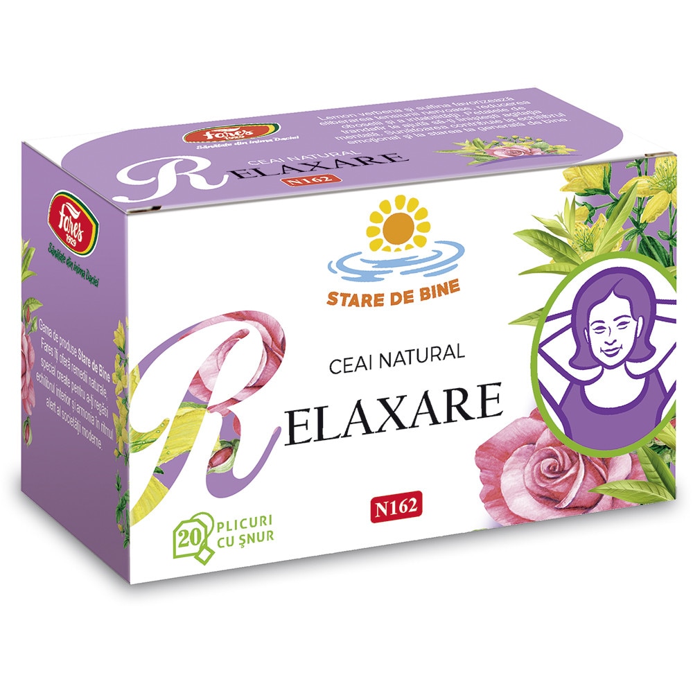 Ceai Relaxare, 20 pliculete cu snur - eMAG.ro
