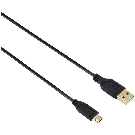 Cablu de date Hama micro-USB Flexi-Slim, 0.75m, Negru - eMAG.ro