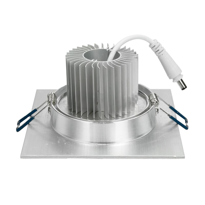 Set 5 spoturi LED orientabile, ECD Germany, 5 W, patrate, 120 x 120 mm ...