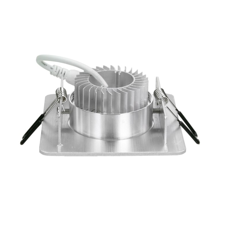 Set 2 spoturi LED orientabile, ECD Germany, 3 W, patrate, 95 x 95 mm ...