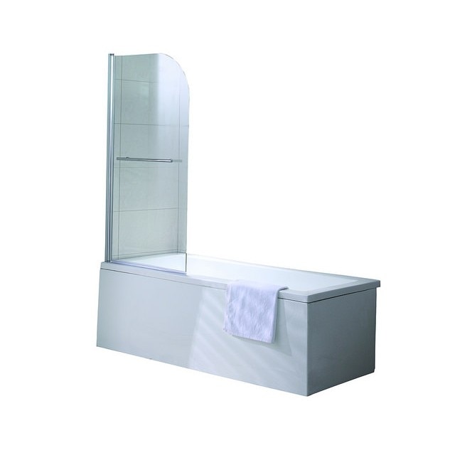 Paravan cada Belform Clear, profil cromat, geam transparent, 80x140 cm ...