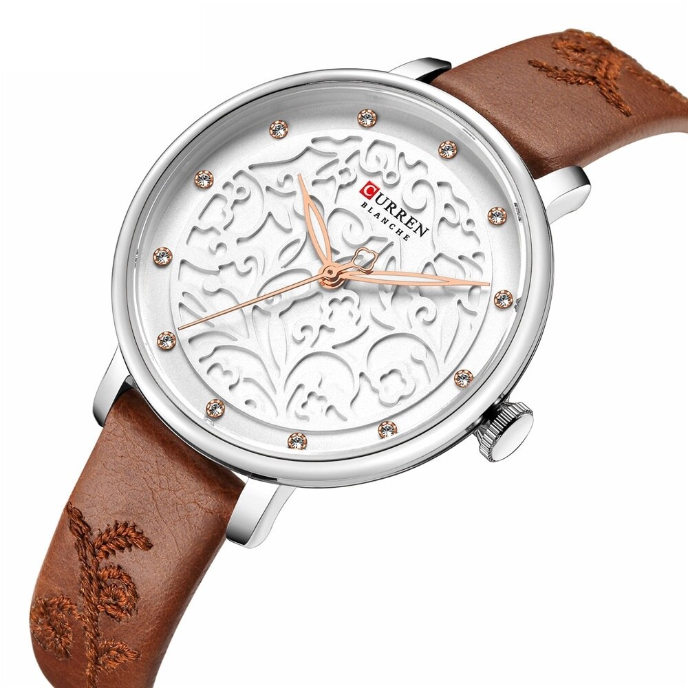 Ceas de femei Curren Crystal Blanche, Bej - eMAG.ro