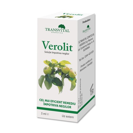 Solutie impotriva negilor Verolit, 5 ml, Transvital - eMAG.ro