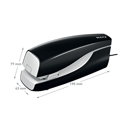 Capsator, Leitz, Electric, 24/6, 20 coli, Negru - eMAG.ro