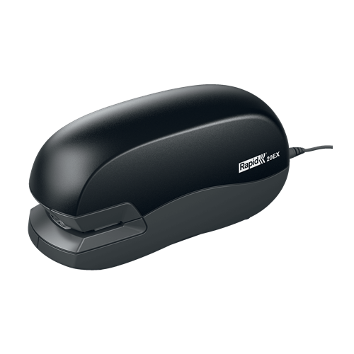 Capsator 20EX, Rapid, Electric, 24/6 + 26/6, 20 coli, Negru - eMAG.ro