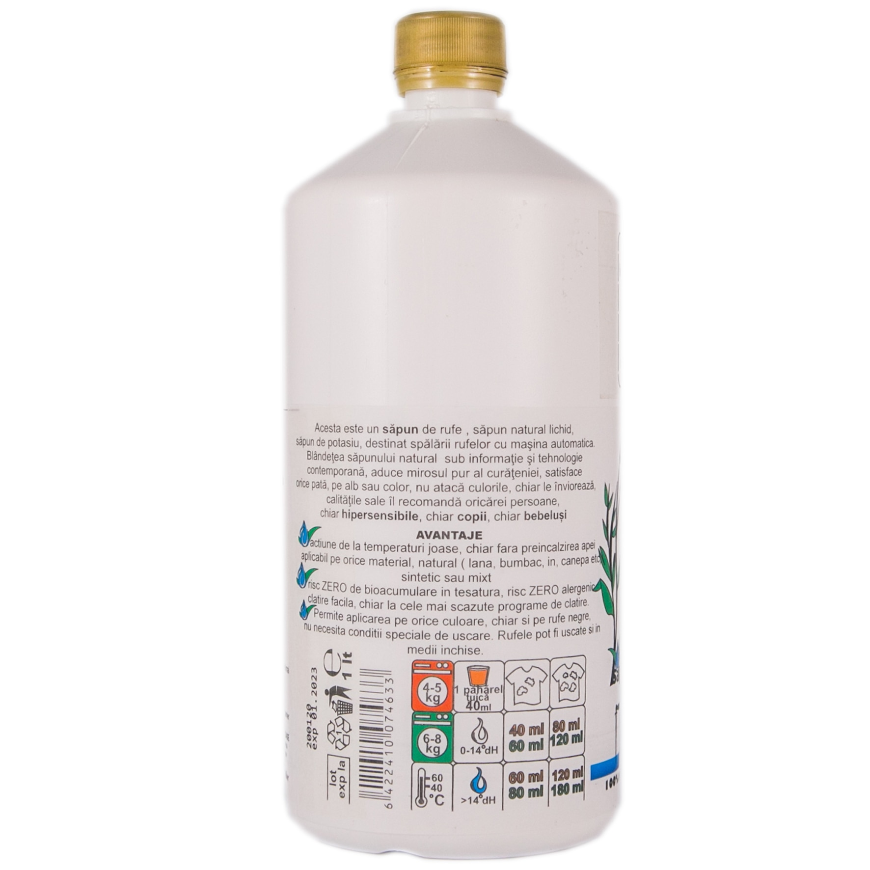 Sapun lichid pentru rufe, Stropi de roua, 25 spalari* ( detergent bio ...