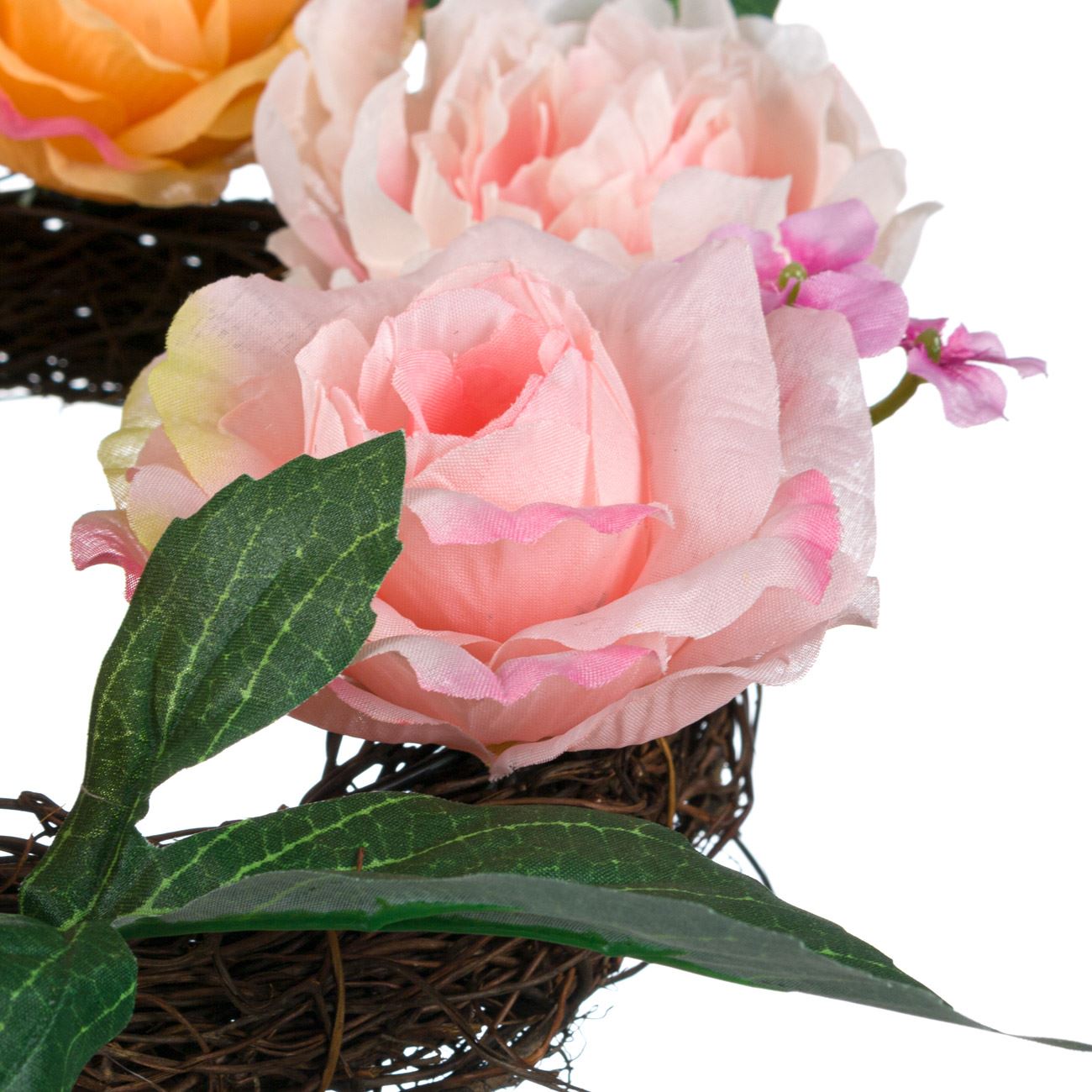 Tavaszi koszorú színes húsvéti rózsákkal, OEM, 30 cm - eMAG.hu