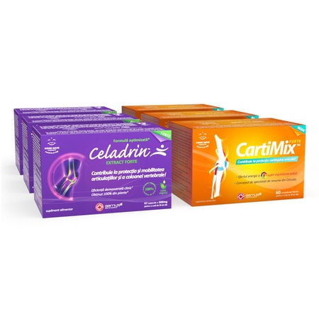 Set 6 Celadrin™ Extract Forte 60cps + 6 Cartimix™ Forte 60cp - eMAG.ro