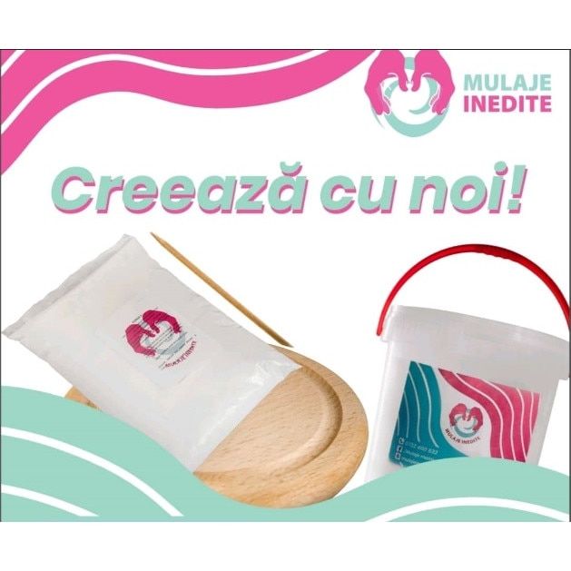 Kit mulaj maini cuplu - mulaje maini cu suport de lemn in forma de ...