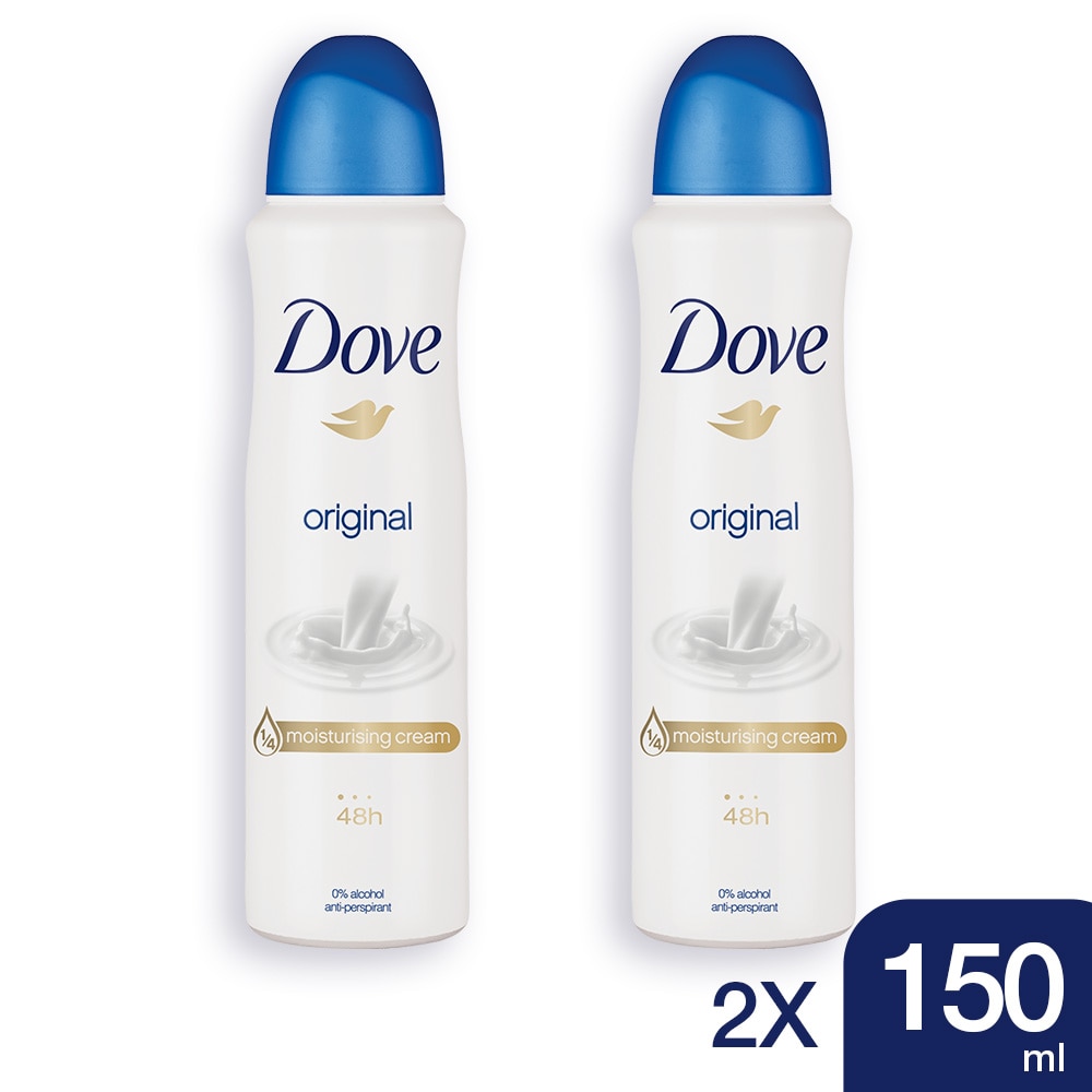 Antiperspirant, DOVE, Original, 2x150 ml - eMAG.ro