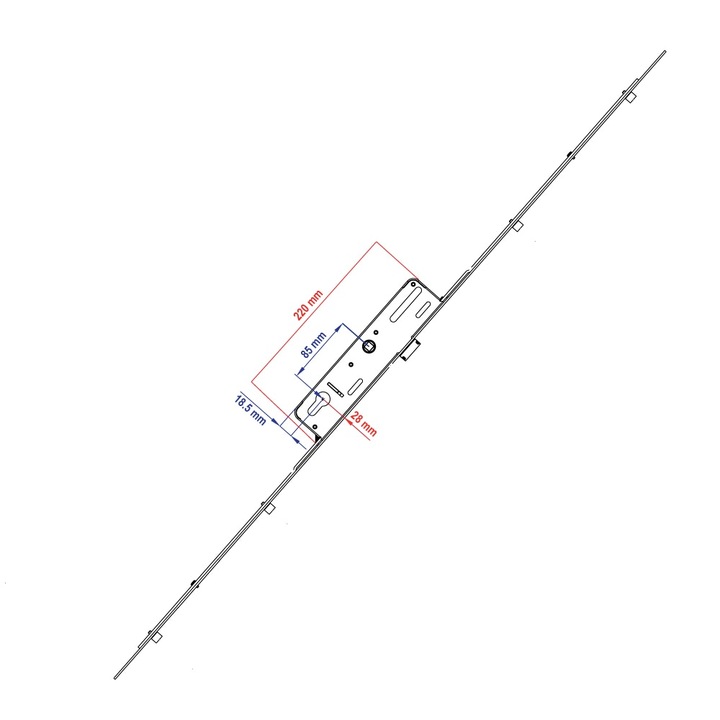 Spanioleta cu broasca multipunct, Kale, inchidere 4 puncte, cu o ...