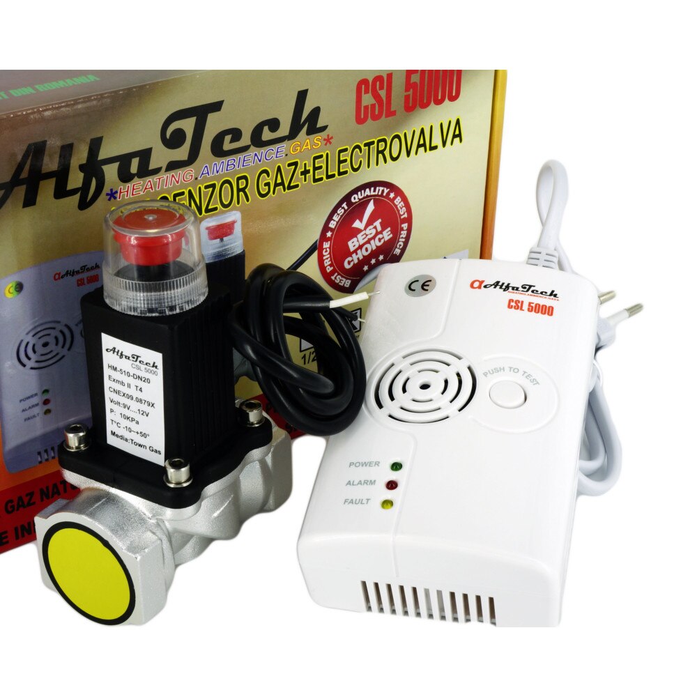 Detector Gaze cu Electrovalva CSL5000-AlfaTech 1 - eMAG.ro