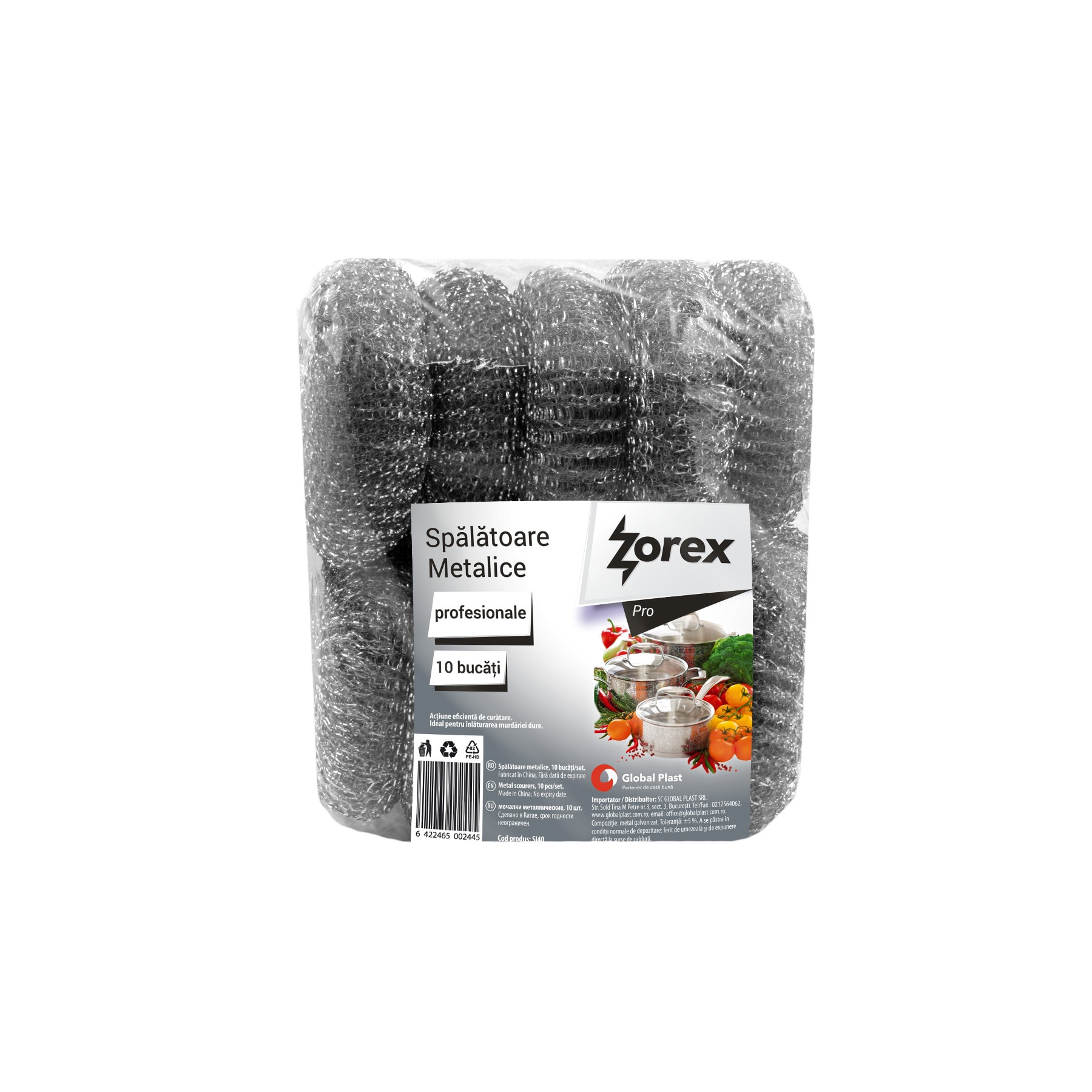 Set 10 Spalatoare Metalice Profesionale Zorex Pro, Metal Galvanizat ...