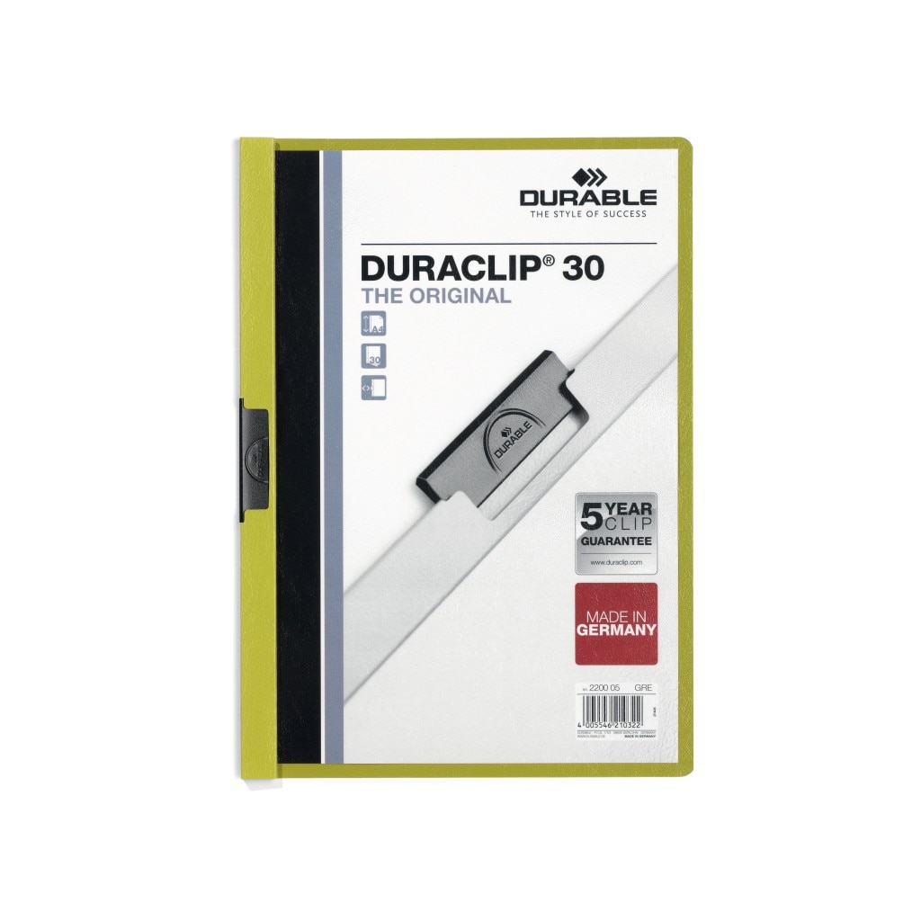 Műanyag mappa Duraclip Original 30 Durable, Green - eMAG.hu