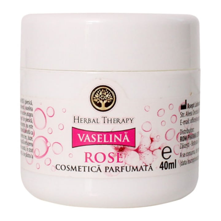Vaselina cosmetica Rose, Herbal Therapy, 40 ml - eMAG.ro