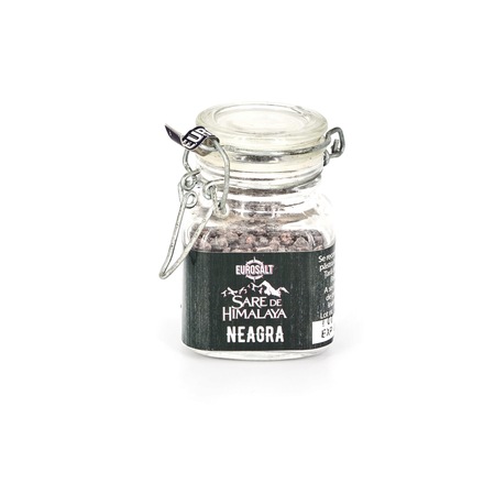 Sare neagra de Himalaya EUROSALT, borcan 100 g - eMAG.ro