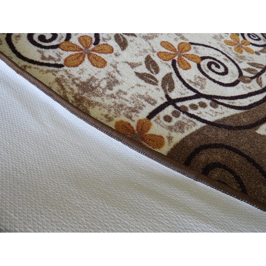 Traversa mocheta Anna, Bej/Maro, 80cm x 400cm - eMAG.ro