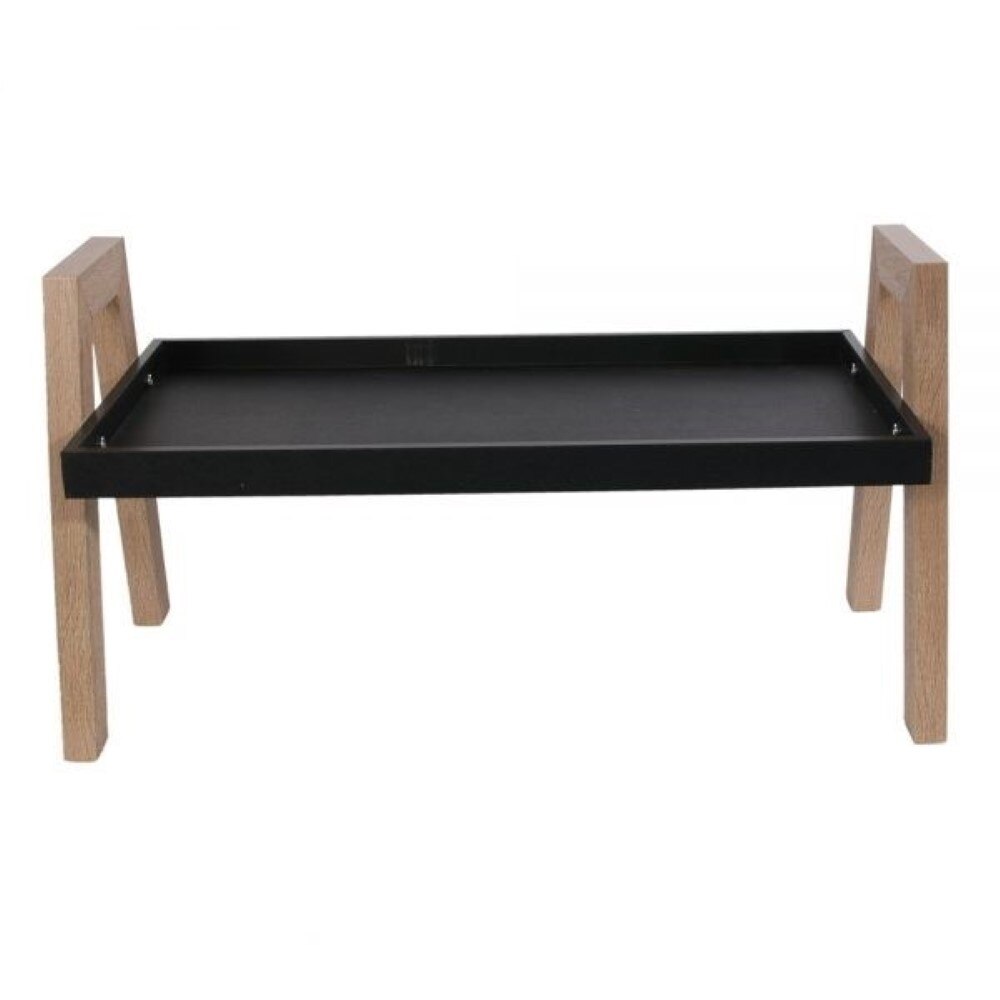 Etajera suprapozabila, lemn-MDF, negru, 65 x 30 x 34,8 cm, Home Deco ...