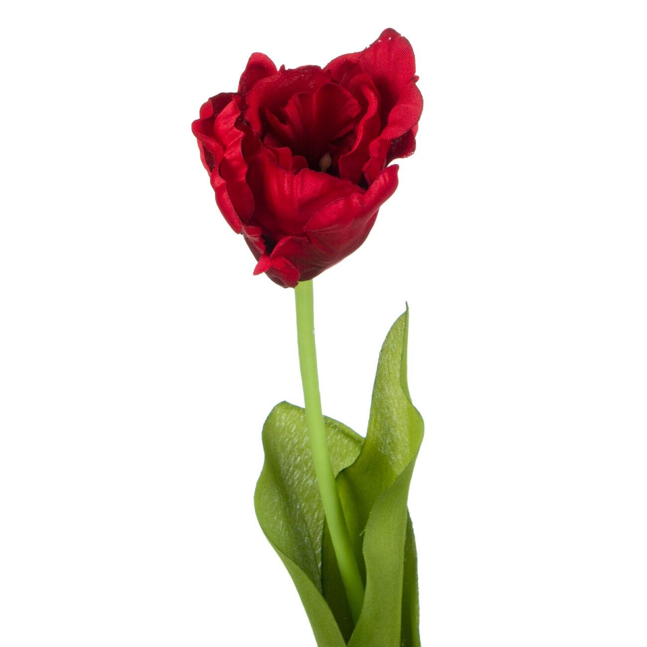 Floare artificiala, Zola®, Lalea rosie, 50 cm - eMAG.ro