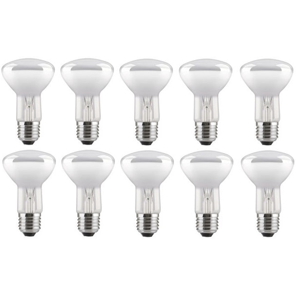 General Electric R63 10 darabos fehérizzású reflektorizzó készlet, E27 ...