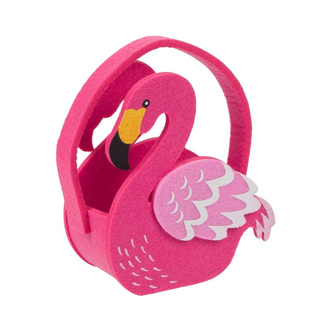 Cos decorativ pentru Paste, model flamingo, 15 cm, roz - eMAG.ro
