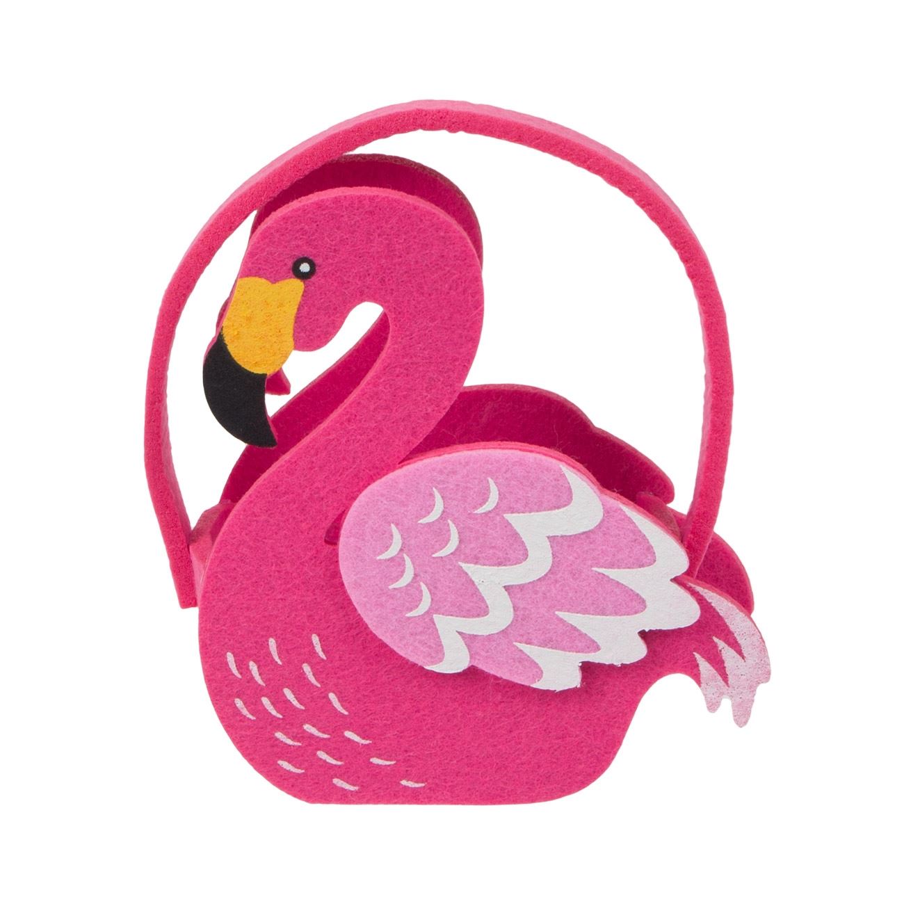 Cos decorativ pentru Paste, model flamingo, 15 cm, roz - eMAG.ro