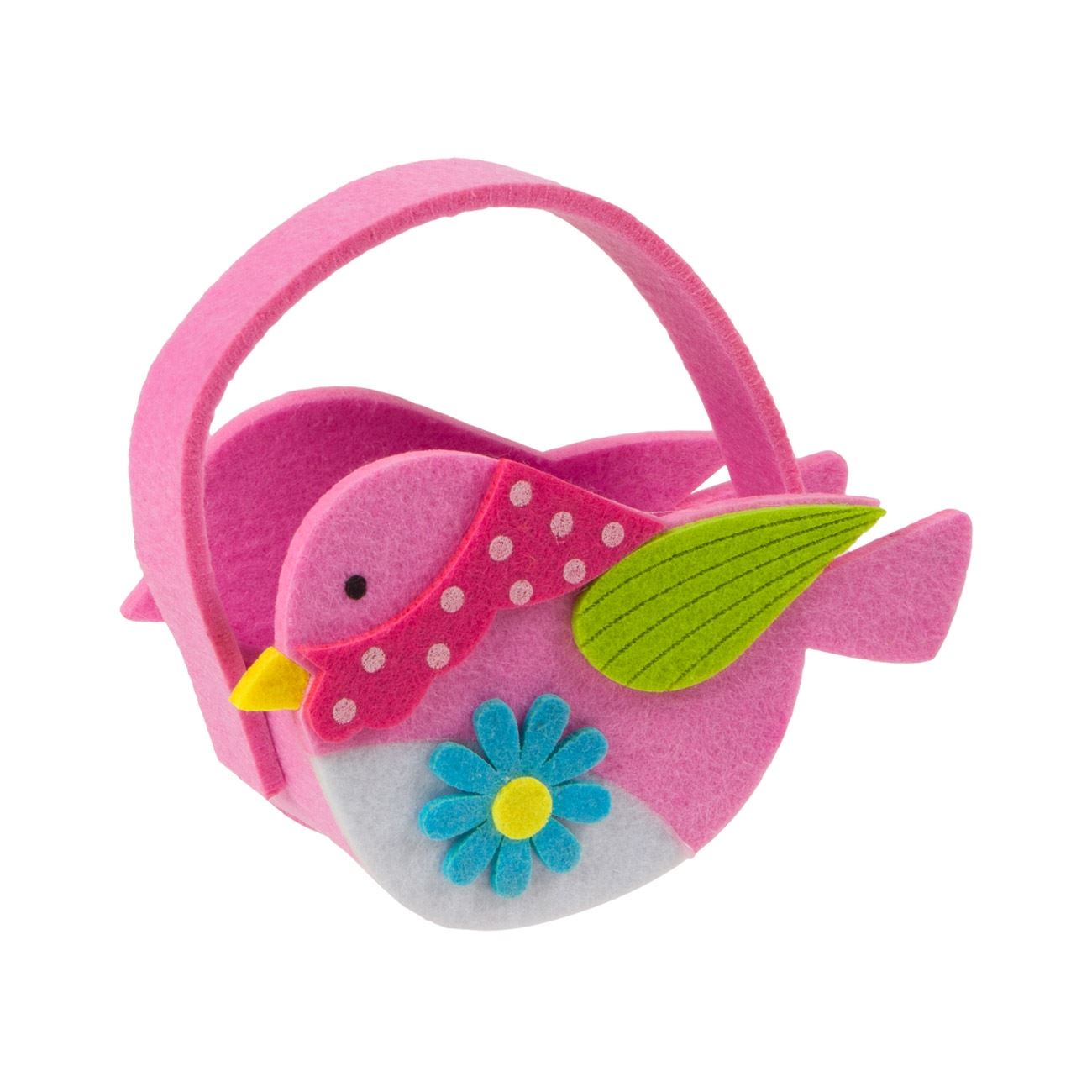 Cos decorativ pentru Paste, model pui, 17 cm, roz - eMAG.ro