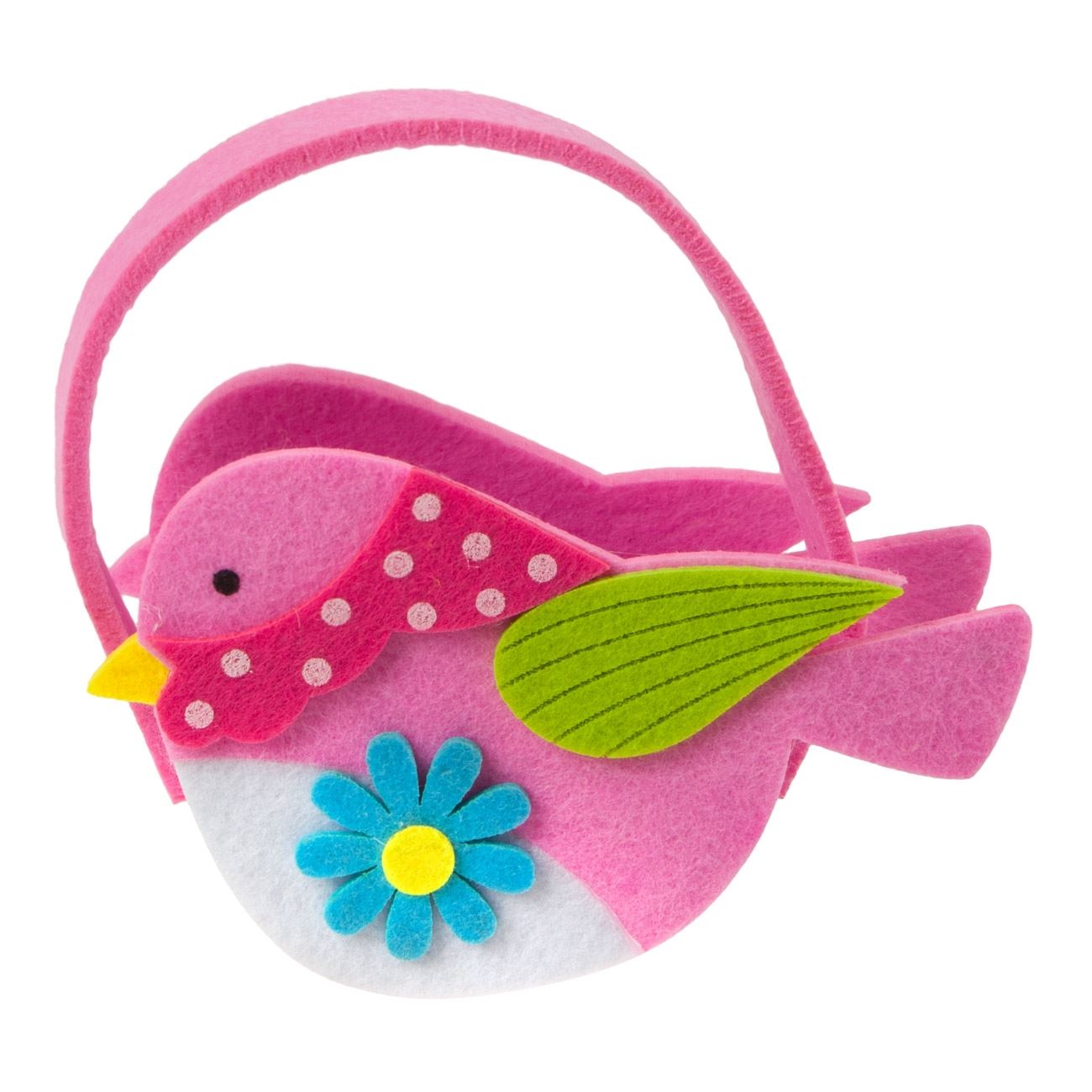 Cos decorativ pentru oua de Paste, model Pasare, 17 cm - eMAG.ro