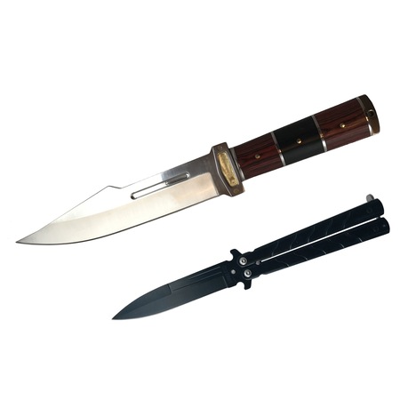 Set Cutit de Vanatoare Predator-3M, Harpoon Full Tang Extended cu Husa ...