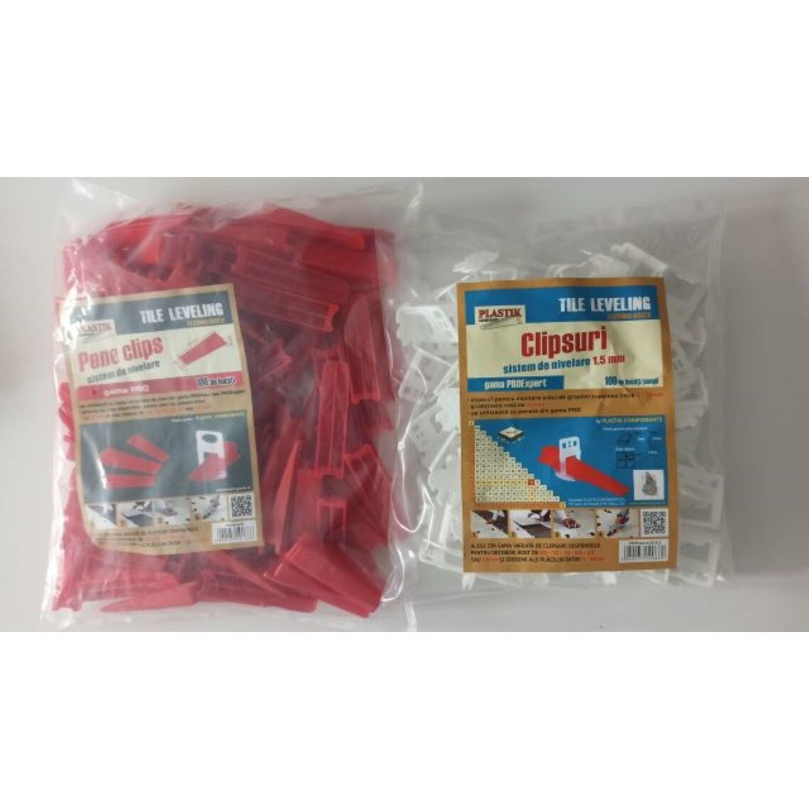 Set nivelare gresie 1.5 mm (500+200)-500 clipsuri si 200 pene gama ...