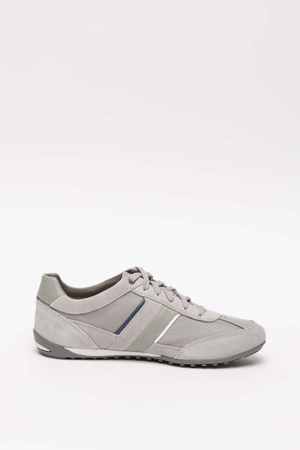 Geox, Pantofi sport din material respirabil, cu garnituri din plasa si ...