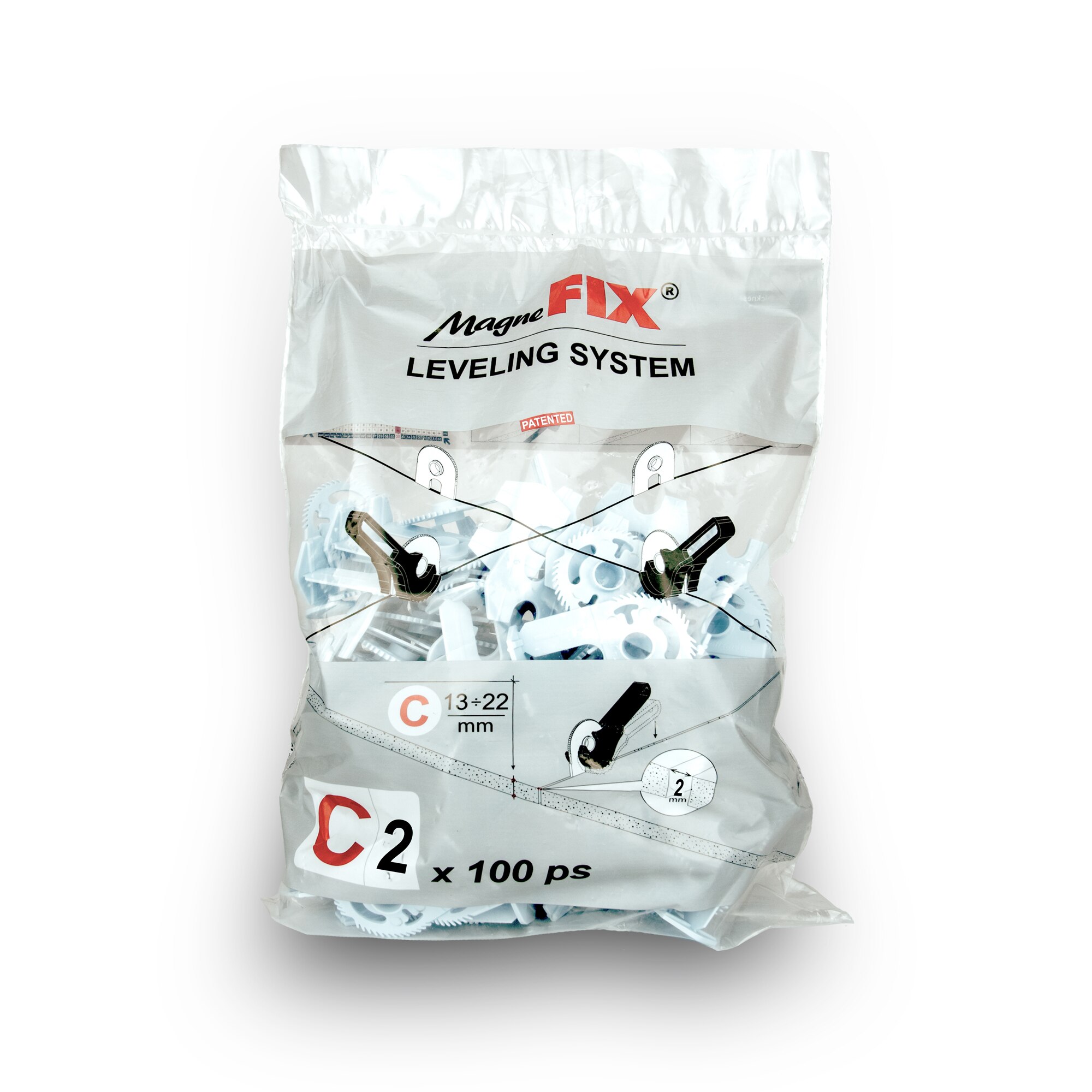 Изравнители за плочки, Планки Модел "С2" фуга 2 мм. за система за ...