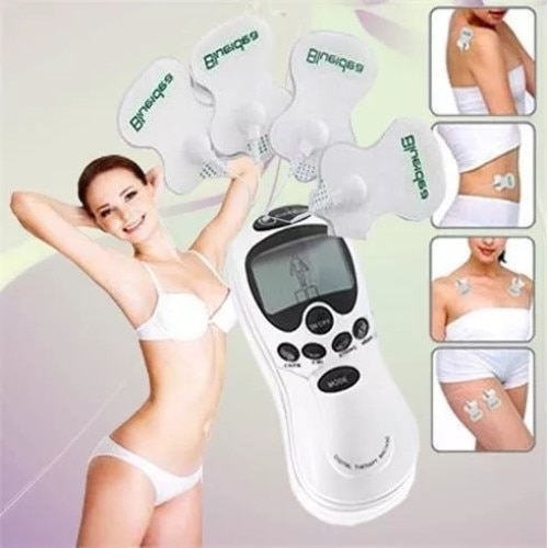 Aparat pentru terapie, Blueidea, Masaj Prin Electrostimulare Cu Electrozi, Cu 4 Paduri Adezive ...