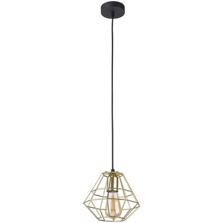 Pendul Diamond Gold, Metal aurit, E27, 60 W - eMAG.ro