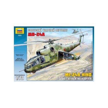 Zvezda 1:72 Mil Mi-24A Hind 7273 helikopter makett - eMAG.hu