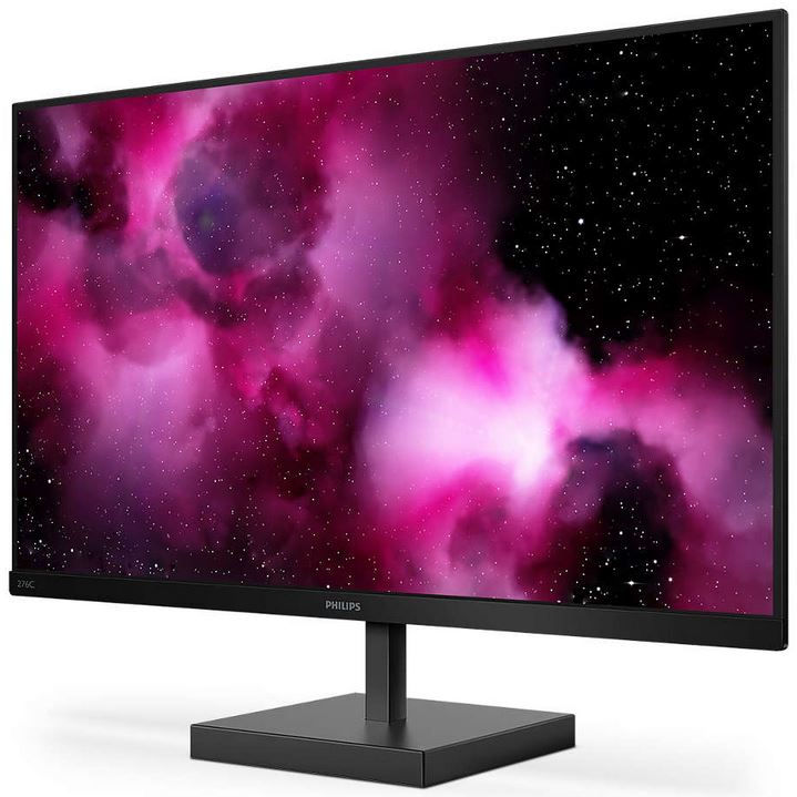 Монитор Philips 27", IPS, WQHD, HDMI, USB-C, FreeSync, Черен, 276C8/00 ...