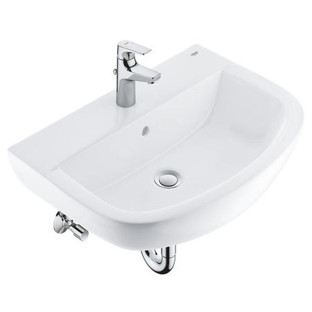 Pachet complet lavoar si baterie Grohe BauFlow 23751000, 60 cm, include ...