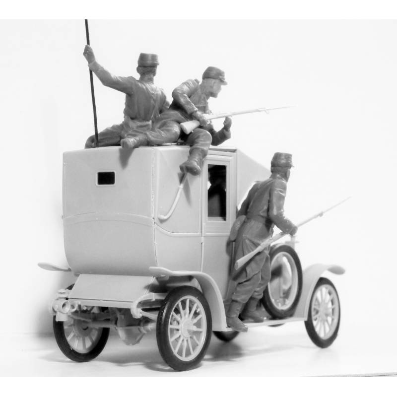 Automodel de construit ICM "Battle of the Marne" Renault Taxi car with ...