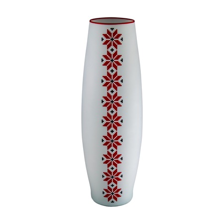 Vaza de podea sticla pictata manual Folclor, 50 cm - eMAG.ro