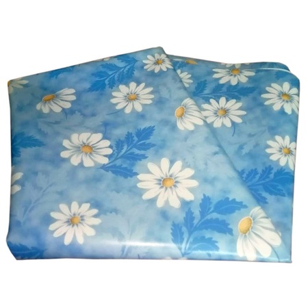 Fata de masa tip musama ND, pelicula PVC pe suport textil, albastru cu ...