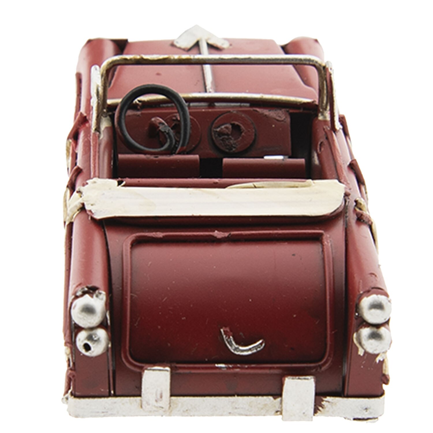 Macheta masina retro metal rosie 11 cm x 5 cm x 4 cm - eMAG.ro