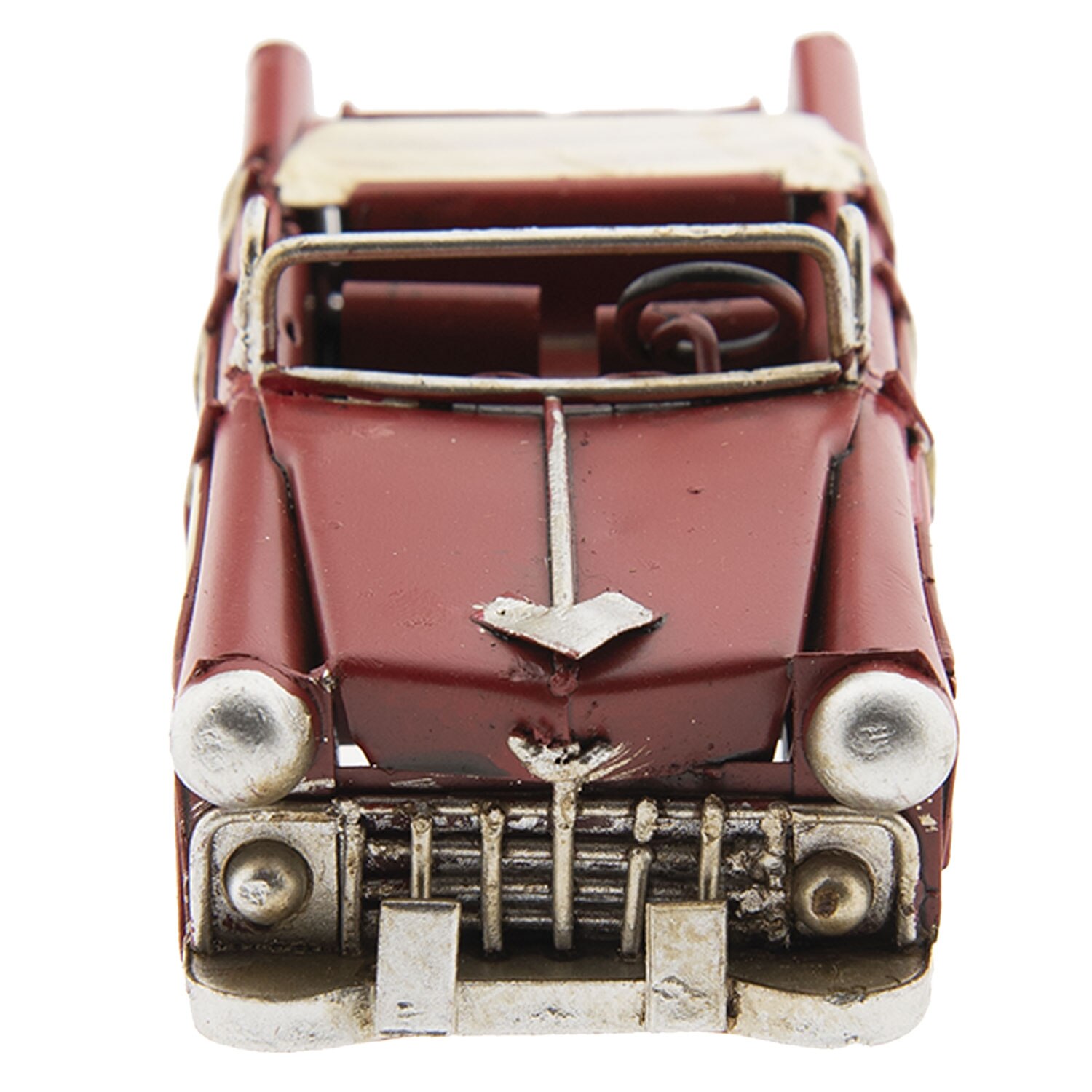 Macheta masina retro metal rosie 11 cm x 5 cm x 4 cm - eMAG.ro