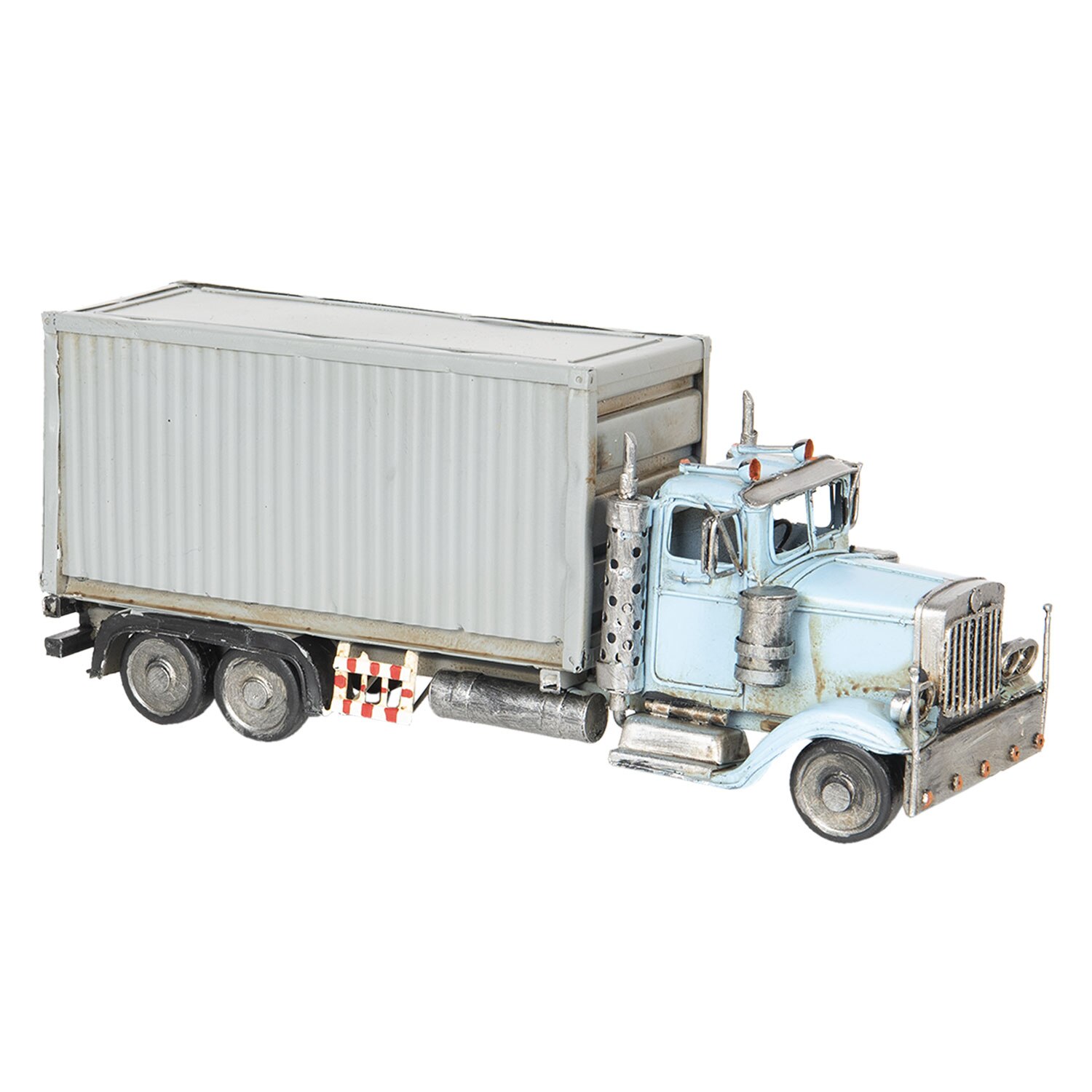 Macheta camion retro metal albastru 29 cm x 10 cm x 12 cm - eMAG.ro