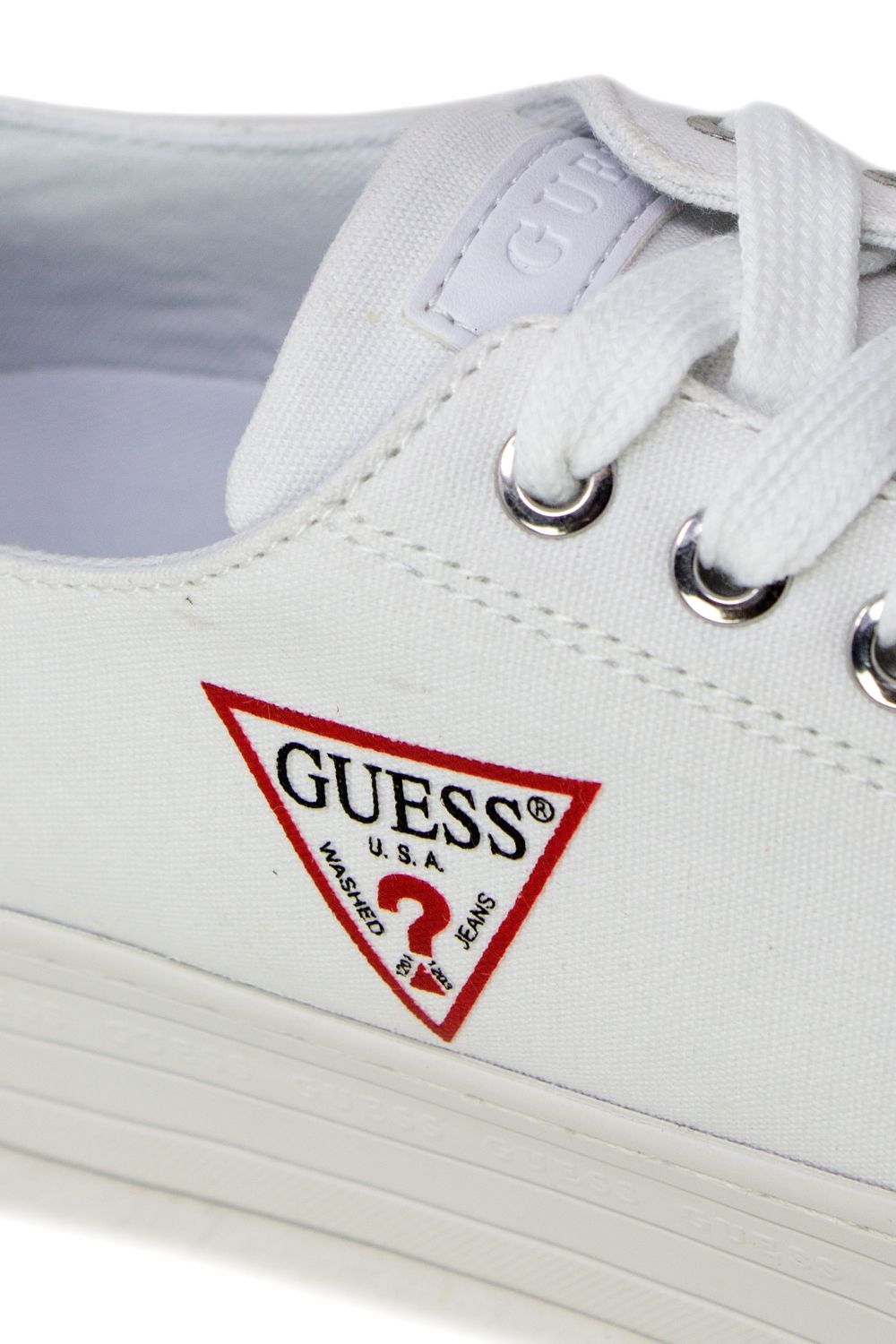 Tenisi dama, Guess, Alb, FL6BRSFAB12WHITE, 40 - eMAG.ro